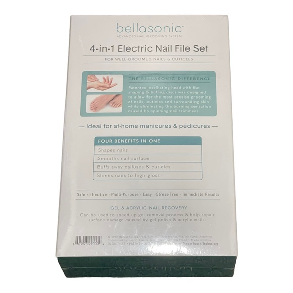 bellasonic | Skincare | New Bellasonic 4in Electric Nail File | Poshmark
